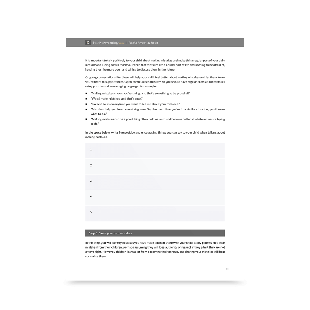 17 Positive Parenting Exercises (PDF)