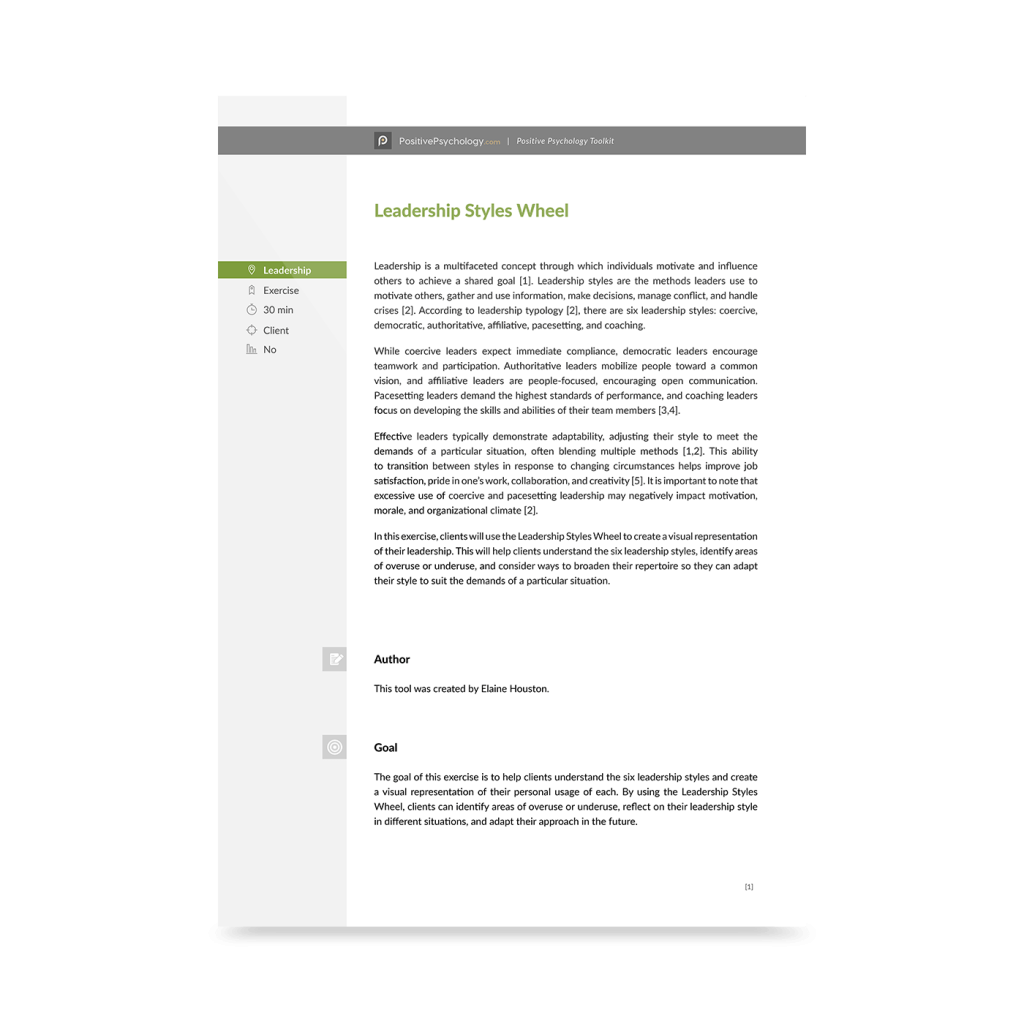 17 Positive Leadership Exercises (PDF)