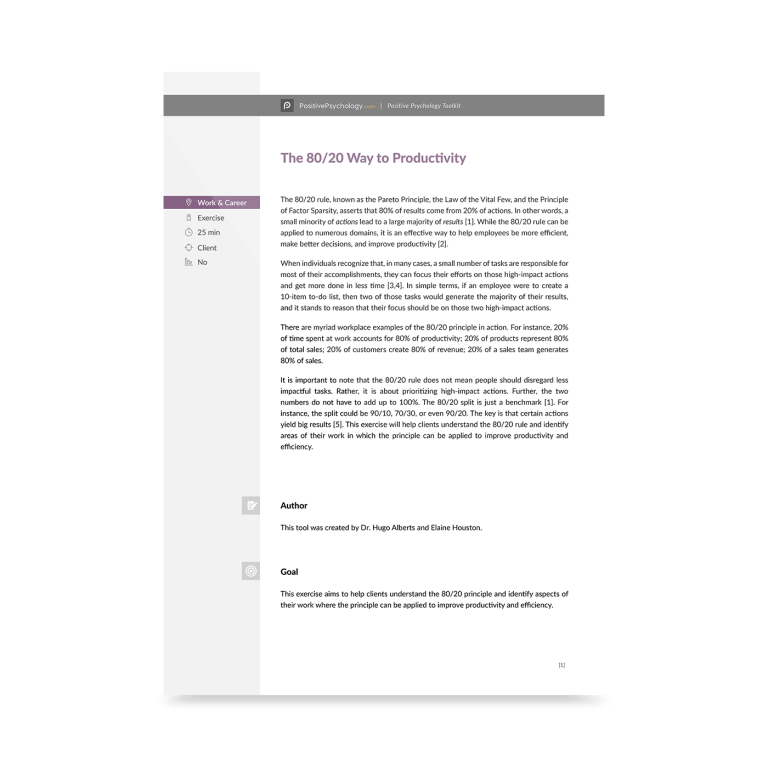 17 Productivity & Work Efficiency Exercises (PDF)