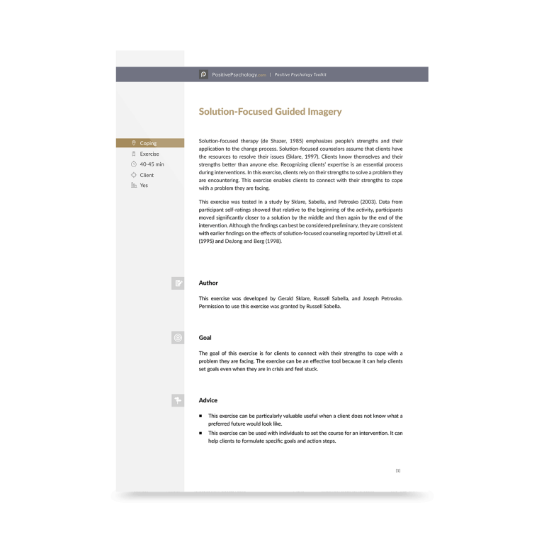 Positive Psychology Toolkit© - PositivePsychology.com